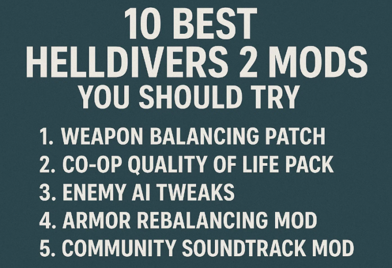 10 Best Helldivers 2 Mods You Should Try – Tera Power Leveling